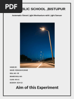 Project Report On Automatic Street Light Using LDR | PDF | Street Light ...
