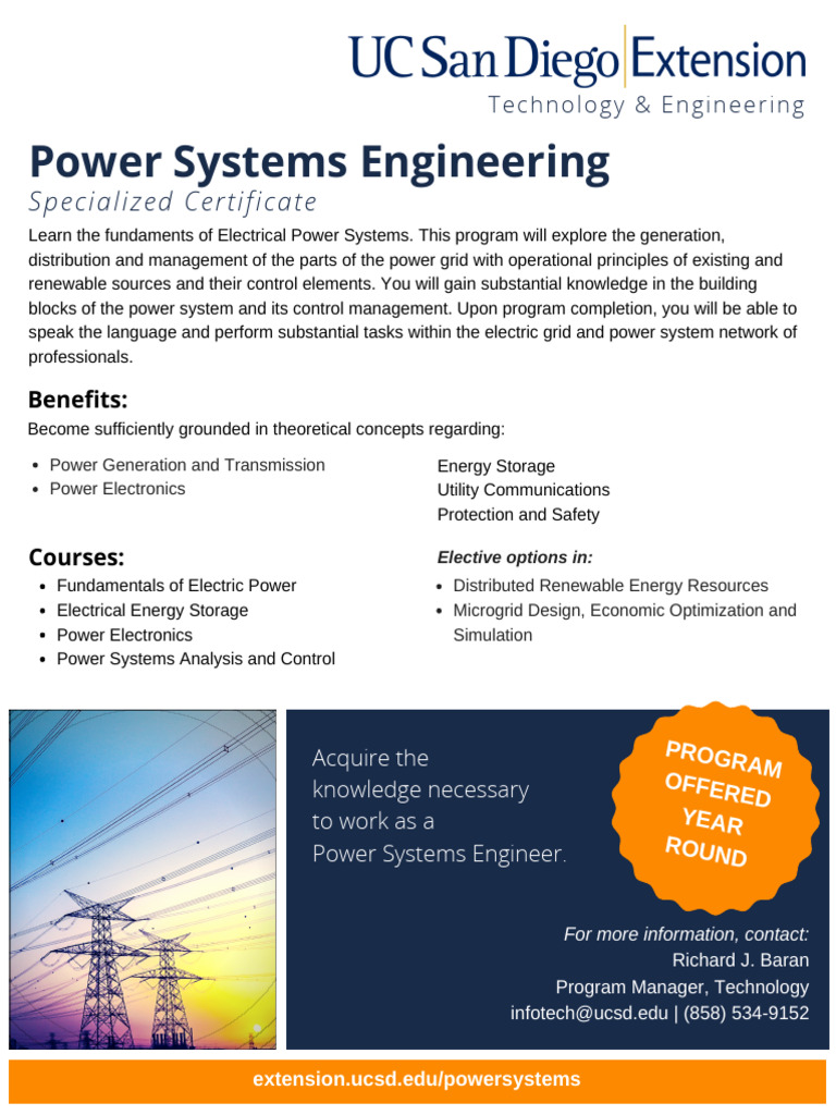 Power Systems Eng Flyer Wi18 | PDF