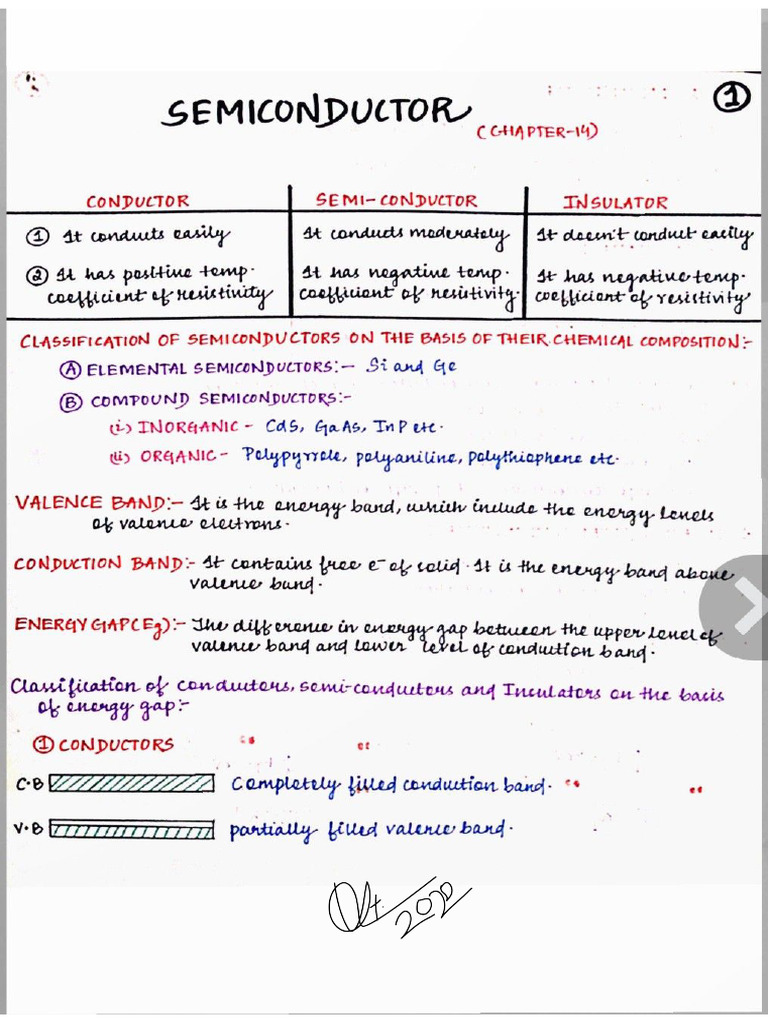 chp14 Semiconductor 12th Physics | PDF