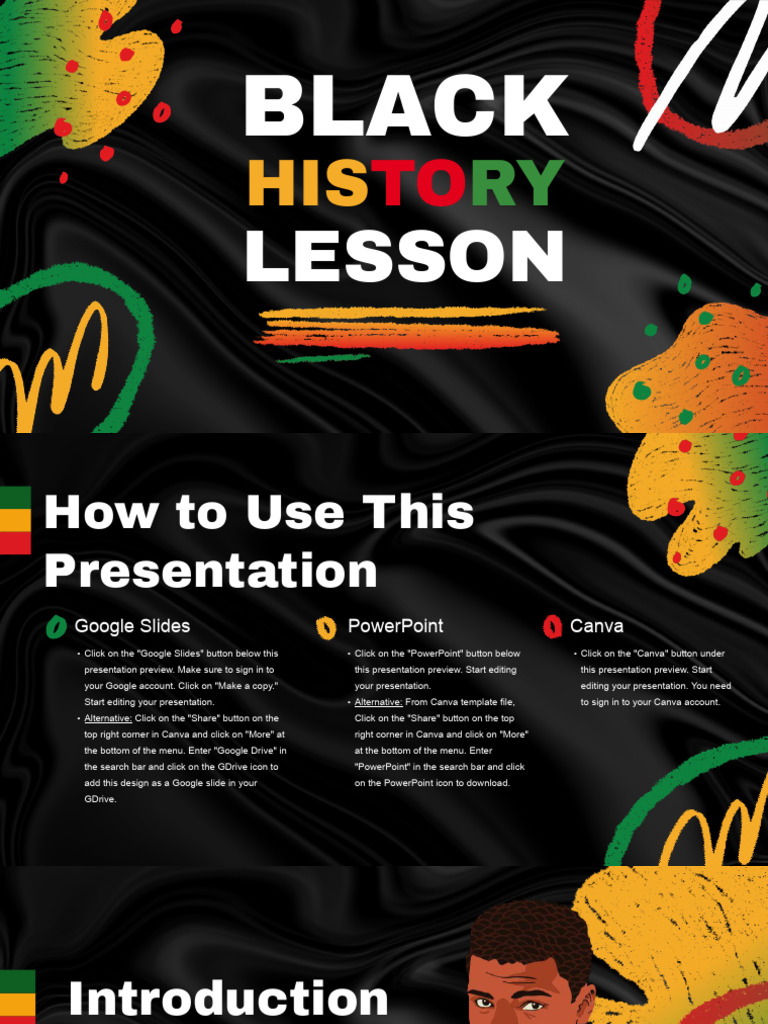 Black History Lesson Presentation | PDF | Microsoft Power Point | Computing