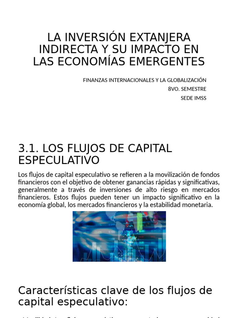 Impacto de la Inversión Extranjera en Economías Emergentes | PDF ...