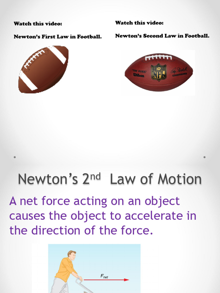 Newton's Second Law Explained | PDF | Force | Mass