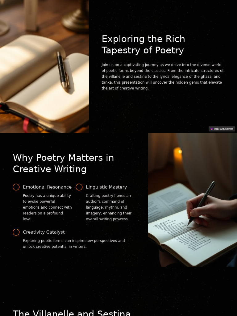 Exploring The Rich Tapestry of Poetry | PDF | Poetry | Phonaesthetics