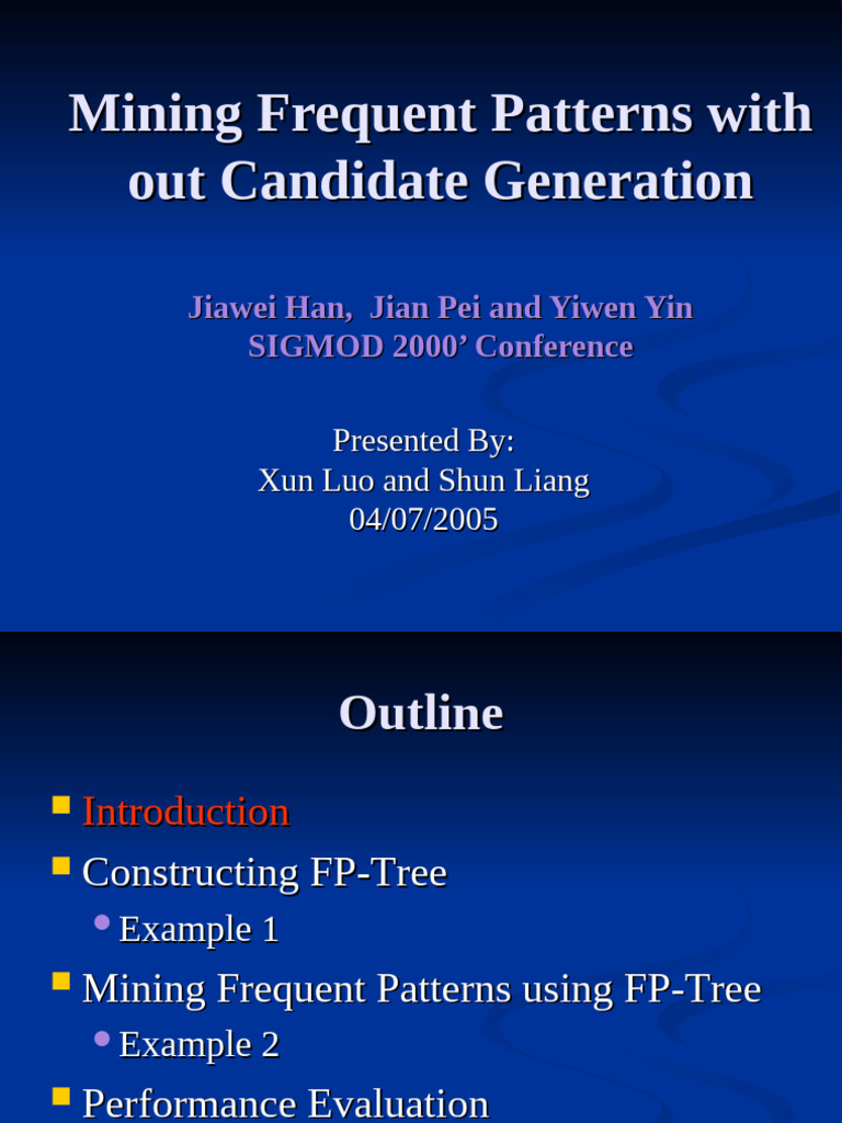 fp-tree | PDF | Applied Mathematics | Algorithms