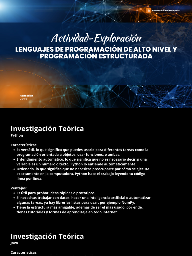 Lenguajes de Programación de Alto Nivel y Programación Estructurada | PDF | Lenguaje de ...