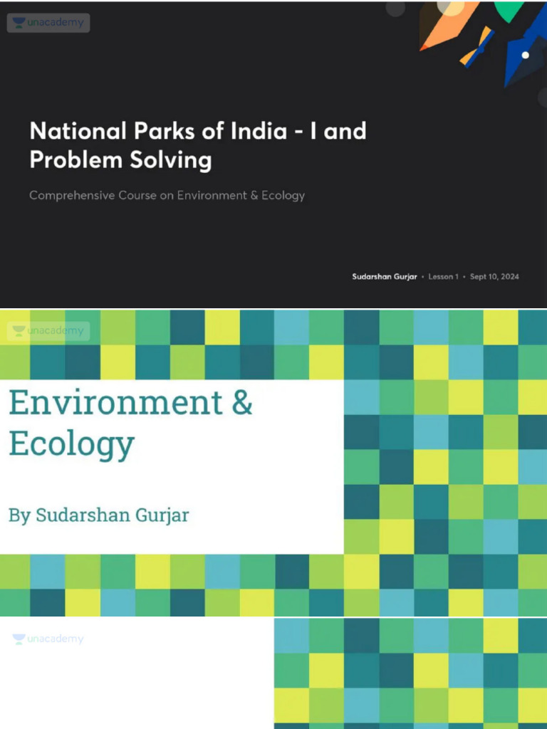 National Parks of India I and Problem Solving No Anno | PDF