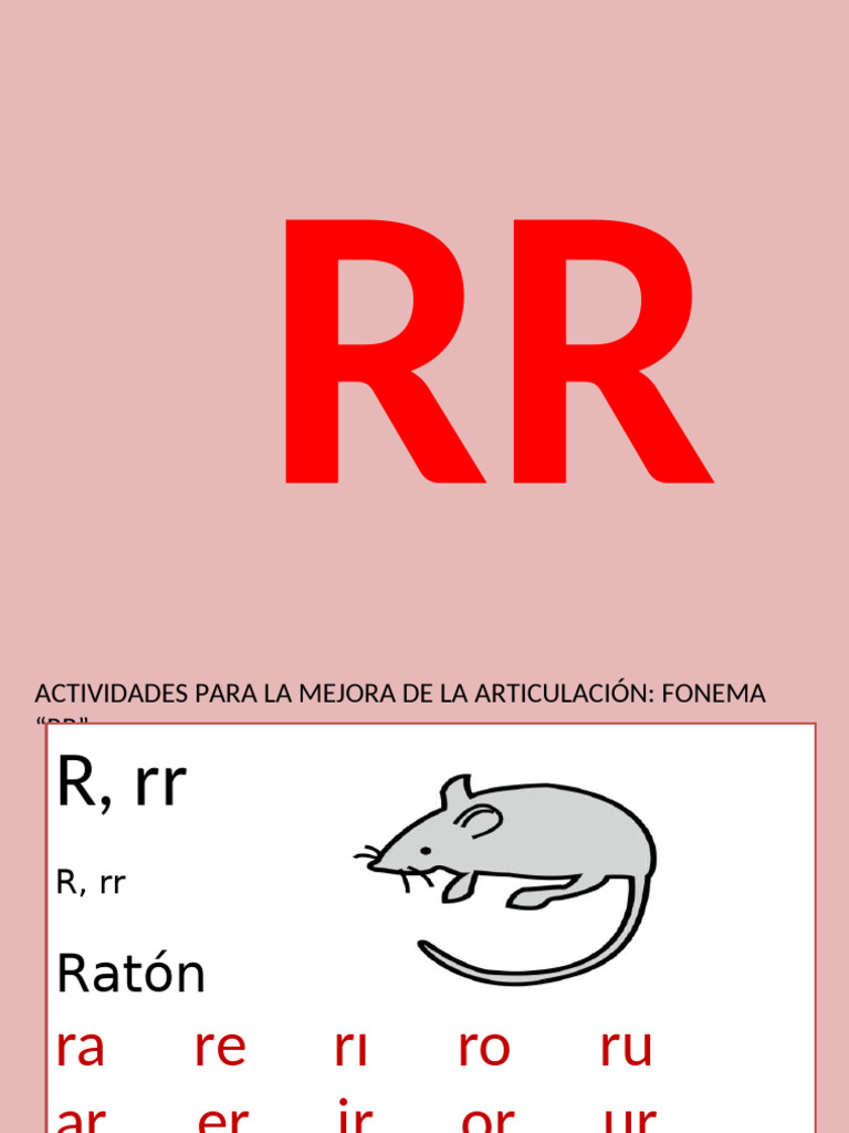 Ejercicios RR - trabalenguas | PDF
