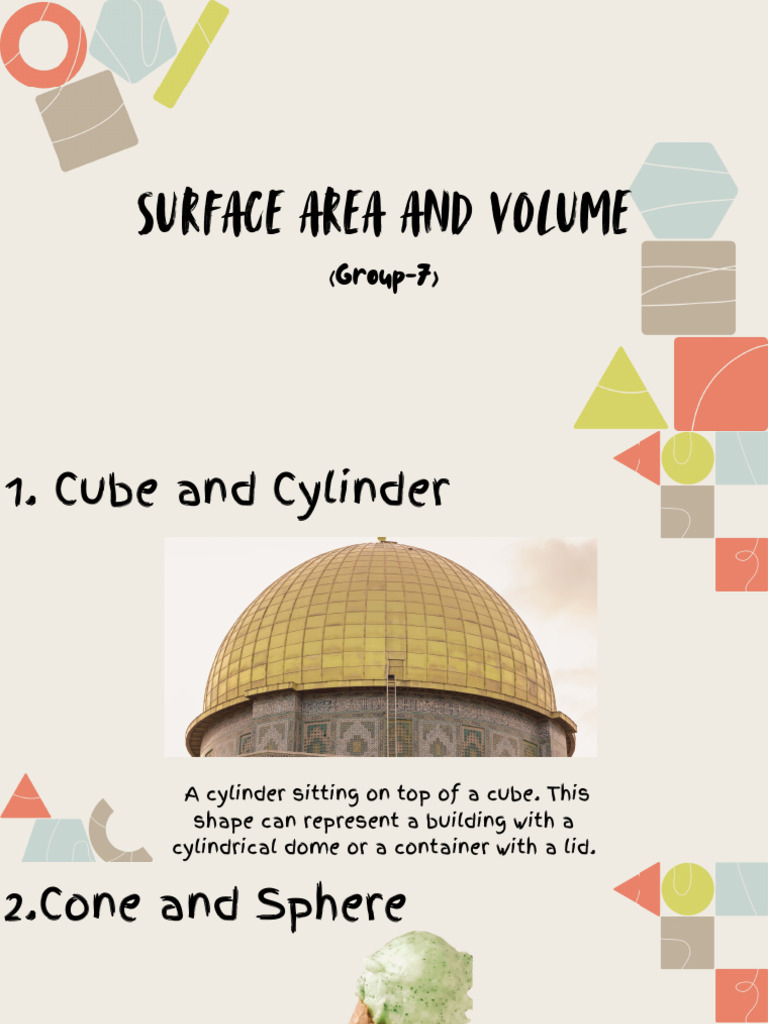 Colorful Illustrative Shapes Math Presentation | PDF