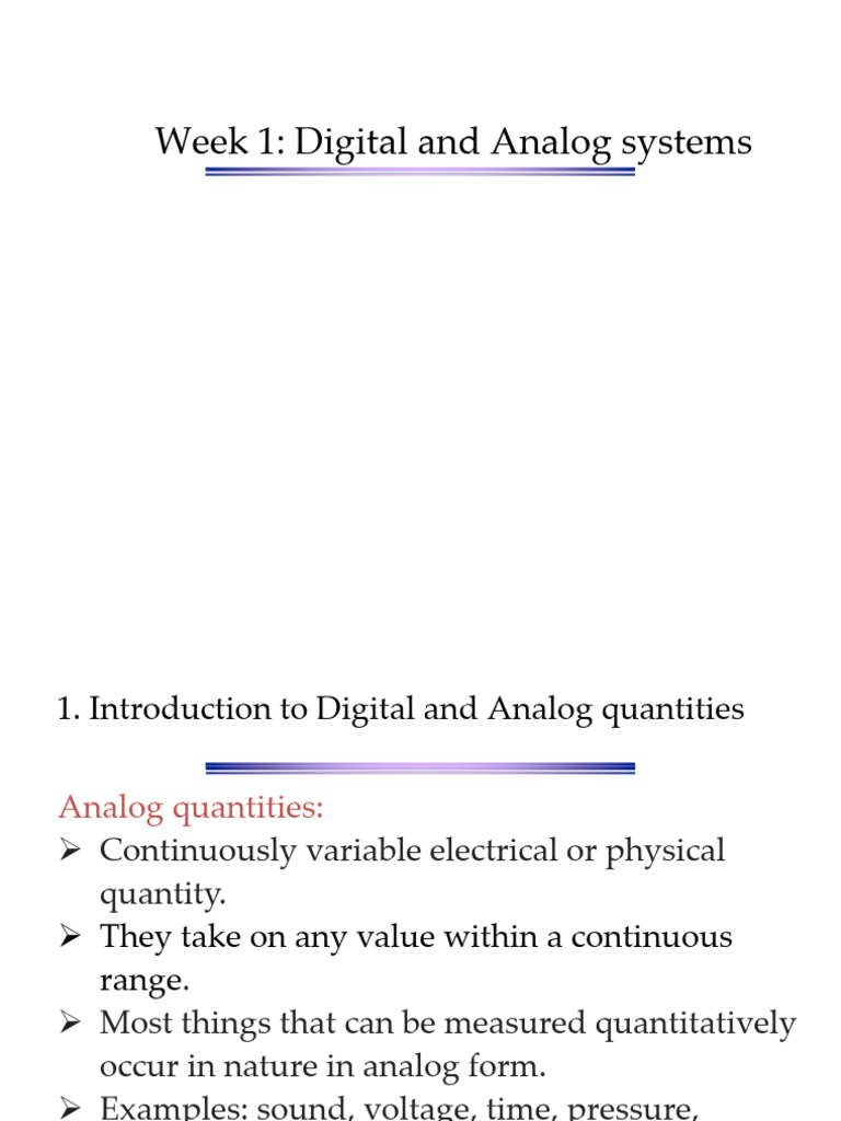 ECE 421-Week1 | PDF | Digital Signal | Integrated Circuit