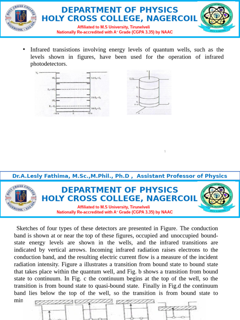 Infrared Detector | PDF | Energy Level | Infrared