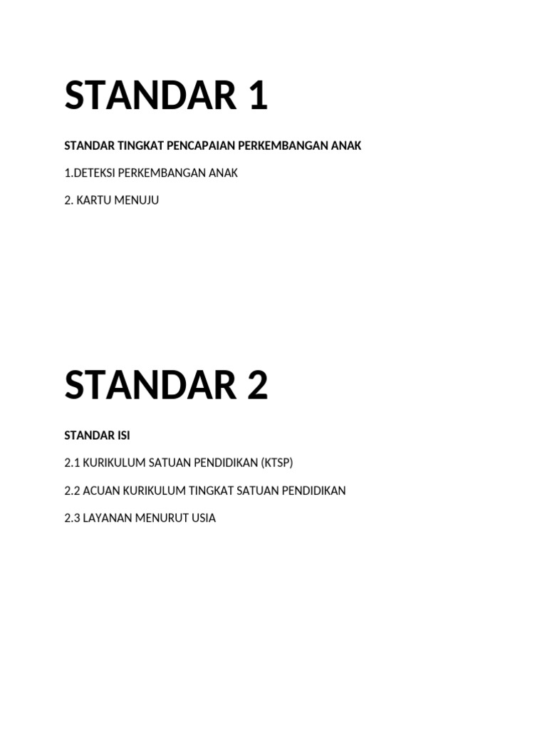 Standar 1 | PDF