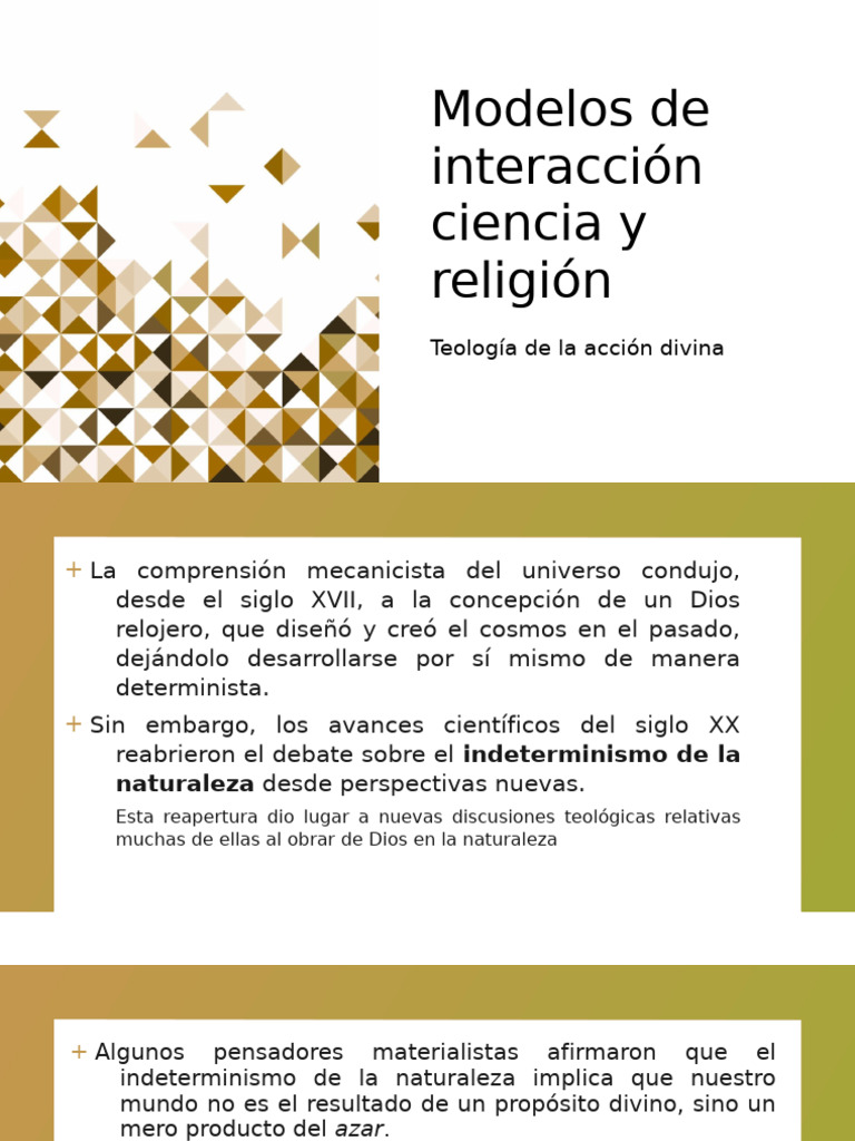 Modelos de Interacción Ciencia y Religión - Teología de La Acción ...