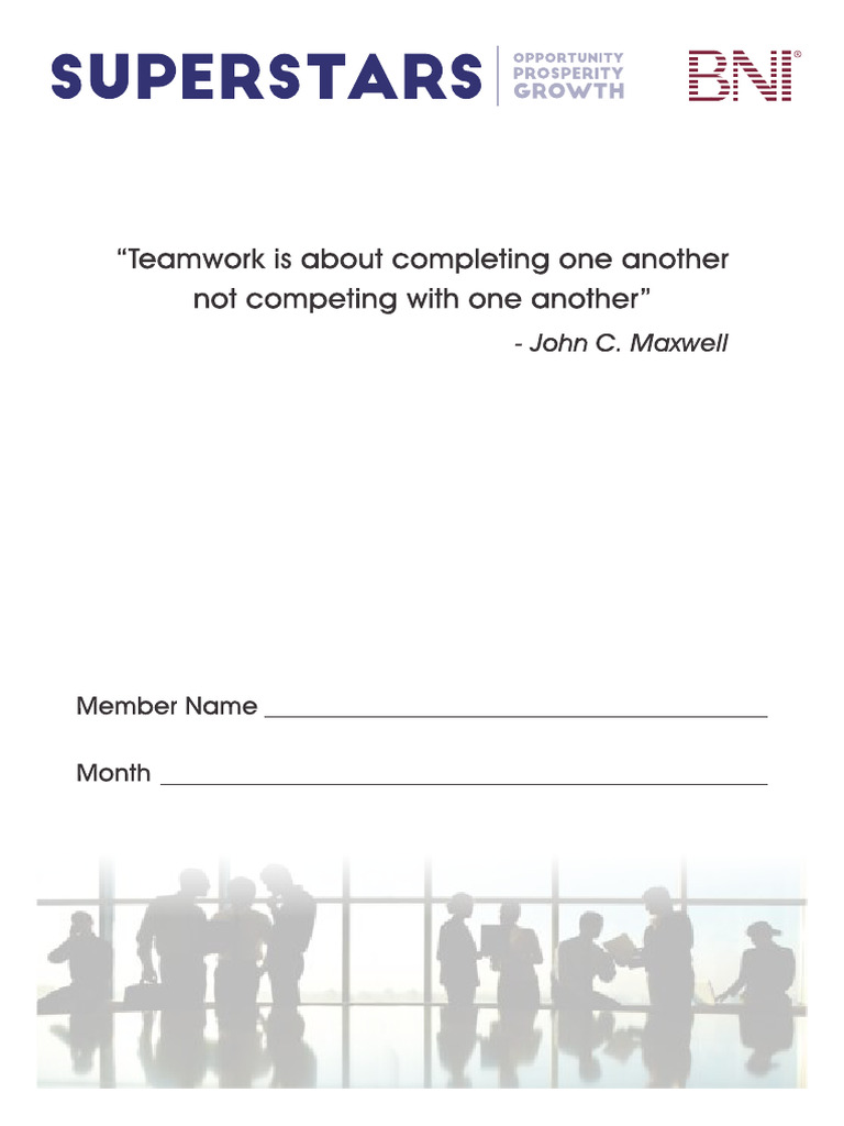 BNI Member Booklet | PDF