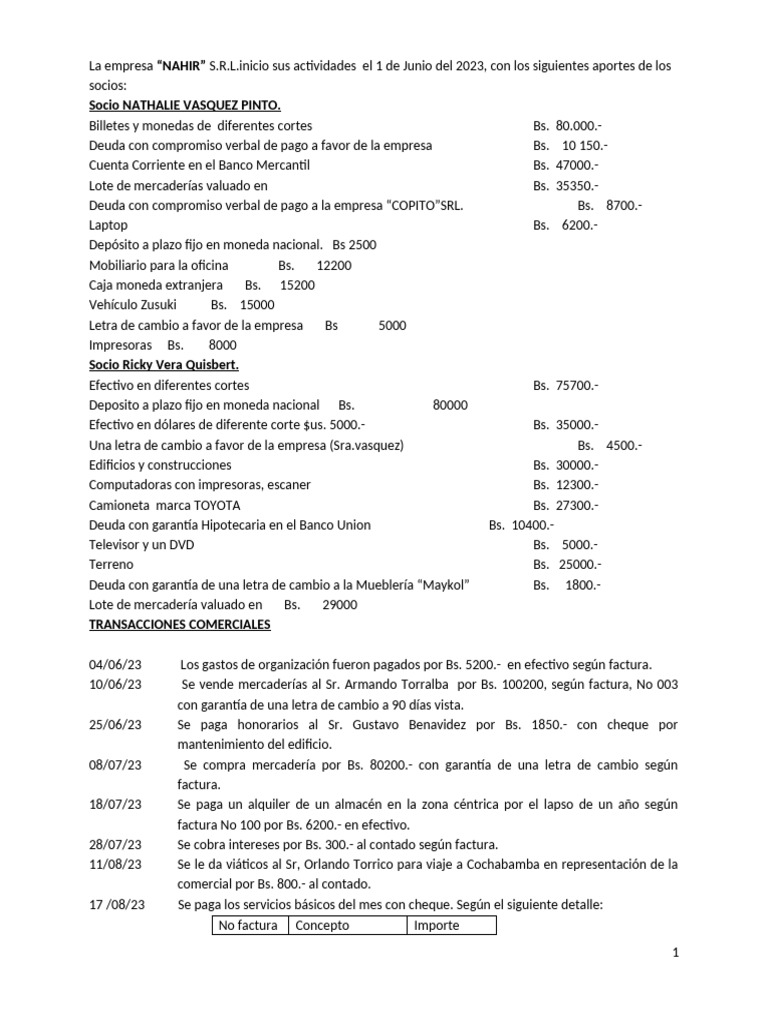 Proyecto Final | PDF | Contabilidad | Dinero