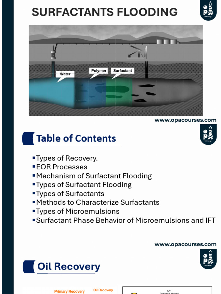 Surfactant Flooding | PDF