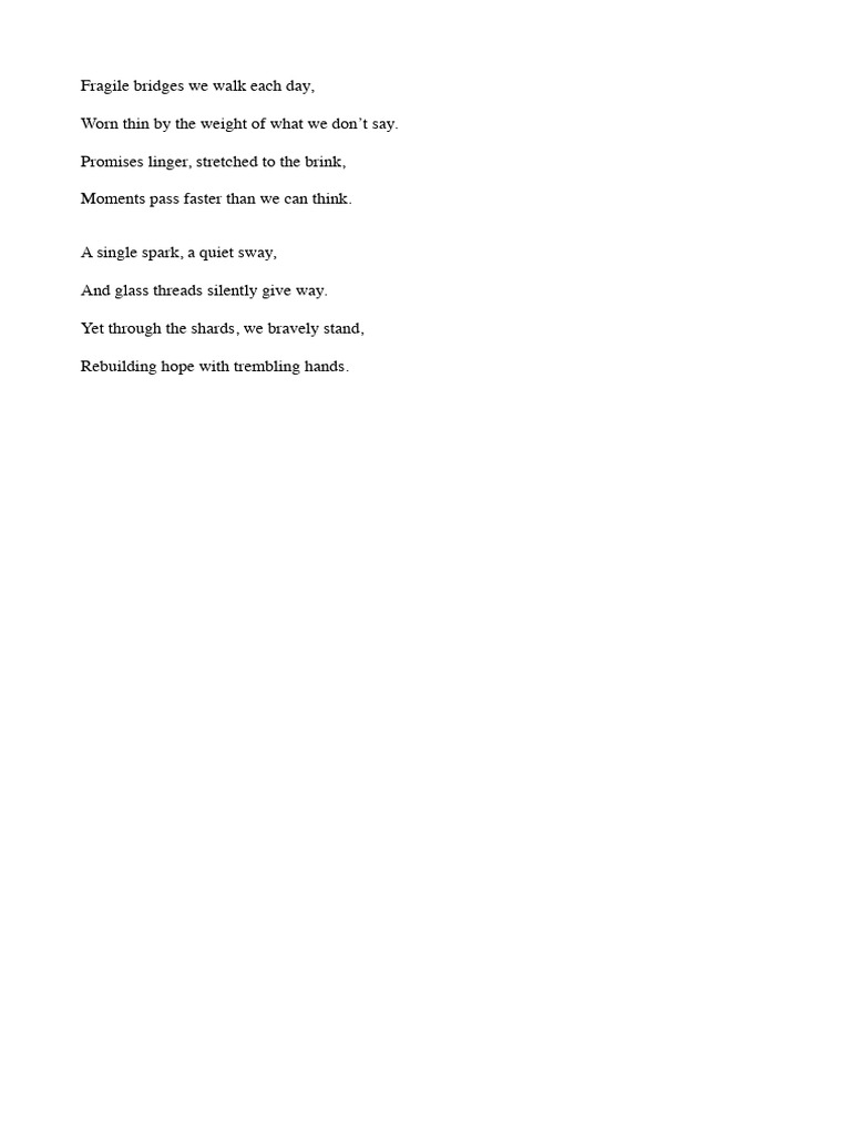 Glass Threads of Hope | PDF