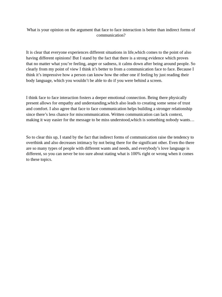 Opinion Essay | PDF