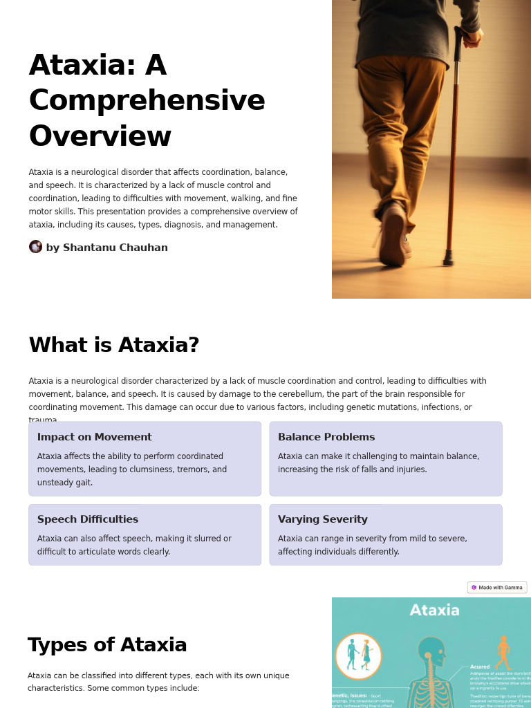 Ataxia A Comprehensive Overview 3 | PDF | Medical Specialties ...