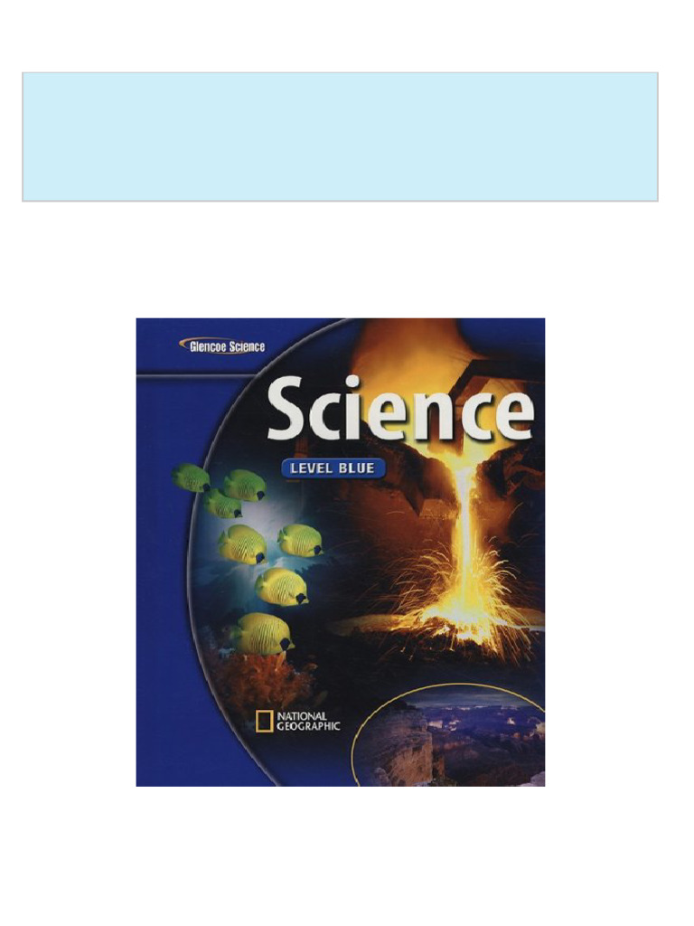 Instant ebooks textbook Glencoe Science Level Blue Student Edition ...