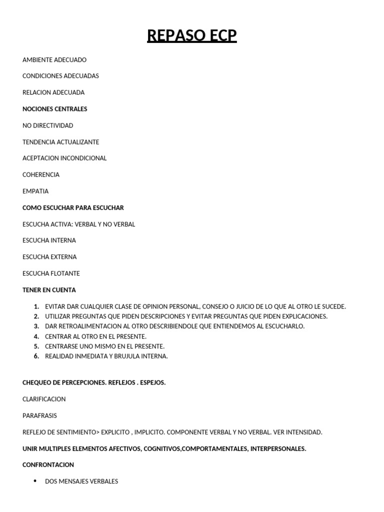 Repaso Ecp | PDF | Ciencias del comportamiento | Ciencia cognitiva