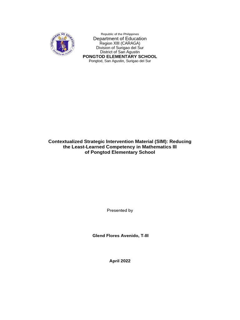 Glend Avenido Research Proposal | PDF | Mathematics | P Value