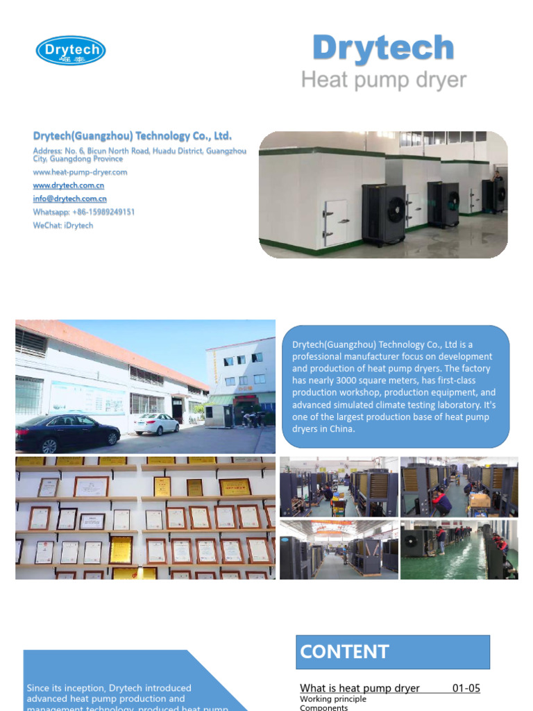 Drytech (Guangzhou) Technology Co., Ltd. - 更新工程图片 | PDF | Clothes Dryer ...