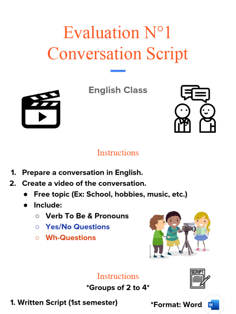 Evaluation N°2 Conversation Script | PDF