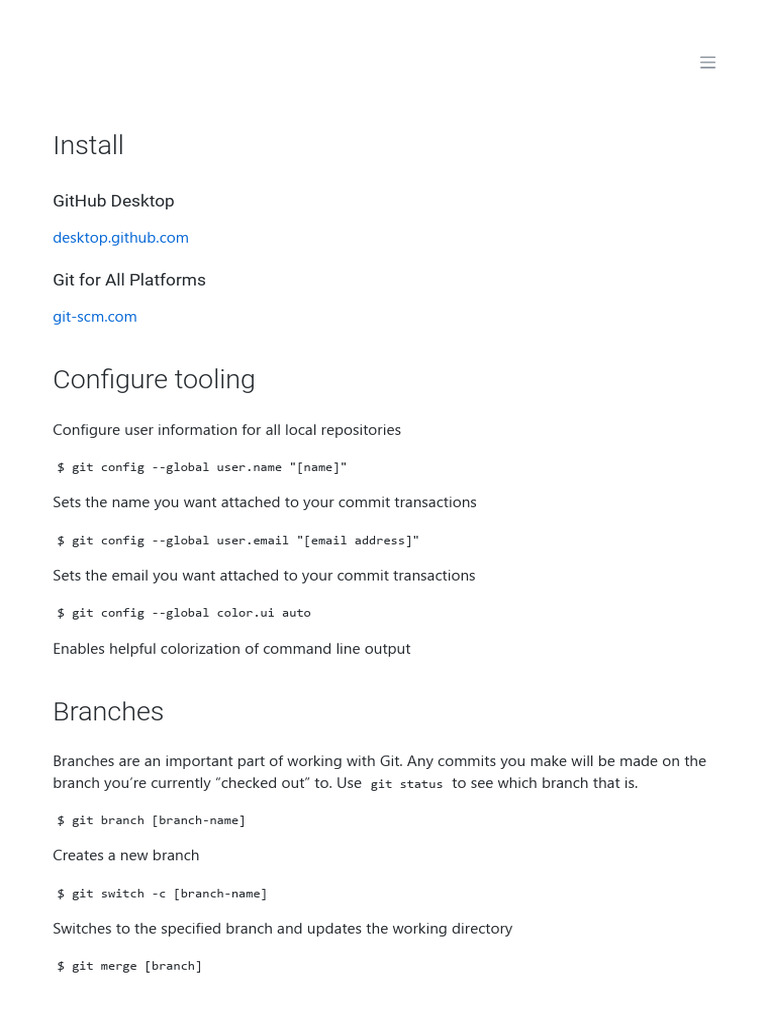 GIT Cheat Sheet 2 | PDF | Version Control | Software Repository