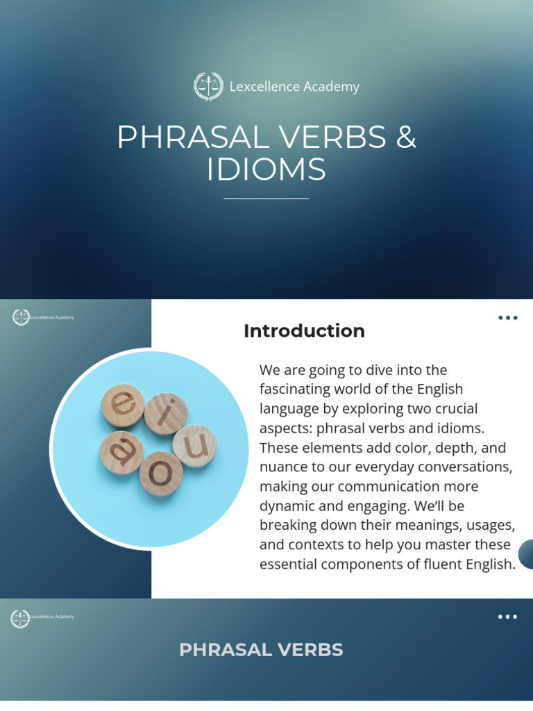 Mastering Phrasal Verbs & Idioms | PDF | Verb | Preposition And ...
