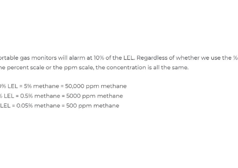 LEL To Percentages | PDF