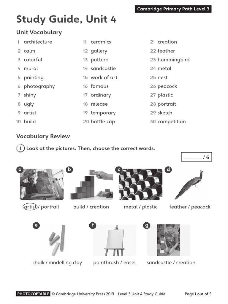 Study Guide 4-3rd Grade | PDF | Adjective | Linguistics