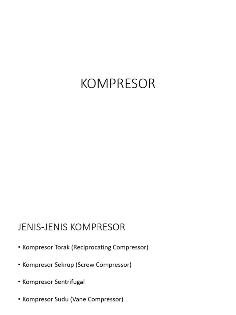 Kompresor | PDF
