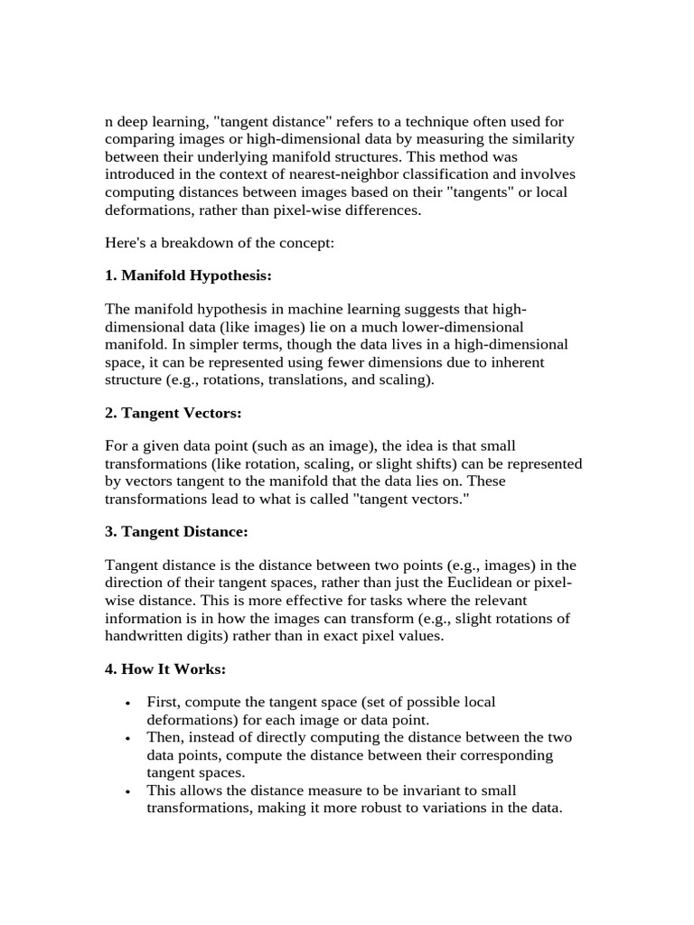 Tangent Prop and Manifold Tangent Classifier are b | PDF | Artificial ...