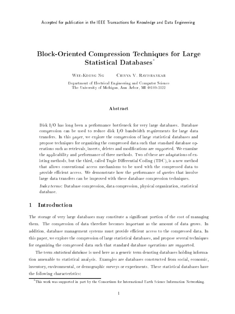 Block | PDF | Data Compression | Databases