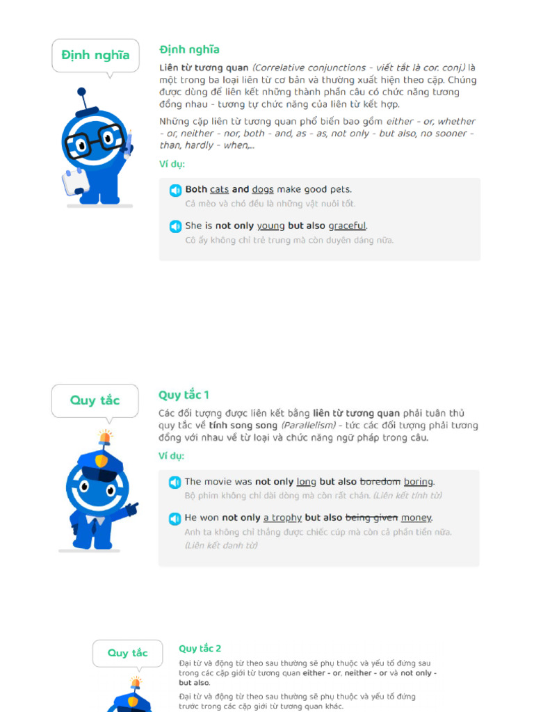 Correlative Conjunctions | PDF
