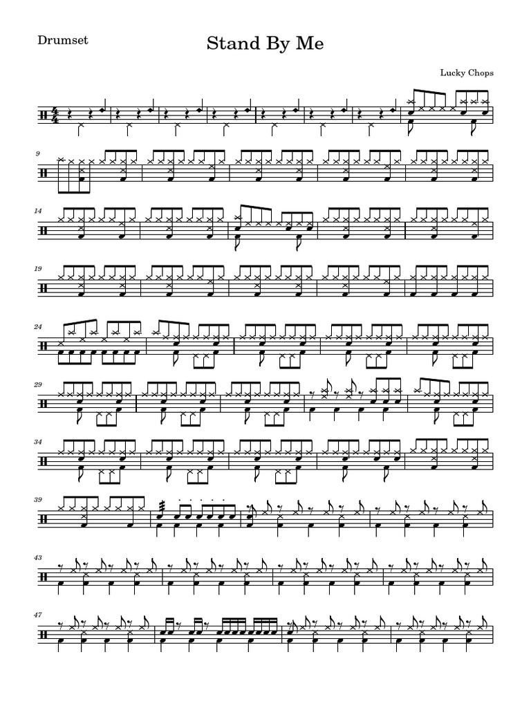 Stand by Me-LATEM-Drumset | PDF