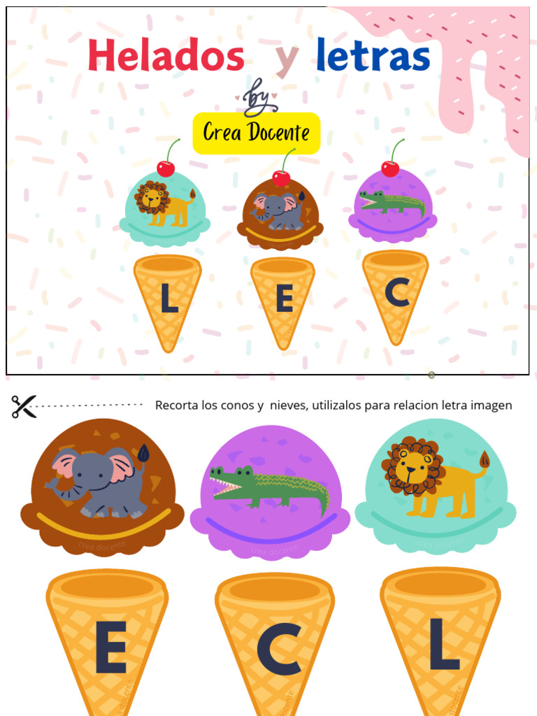 Diseños de Helados y Letras | PDF