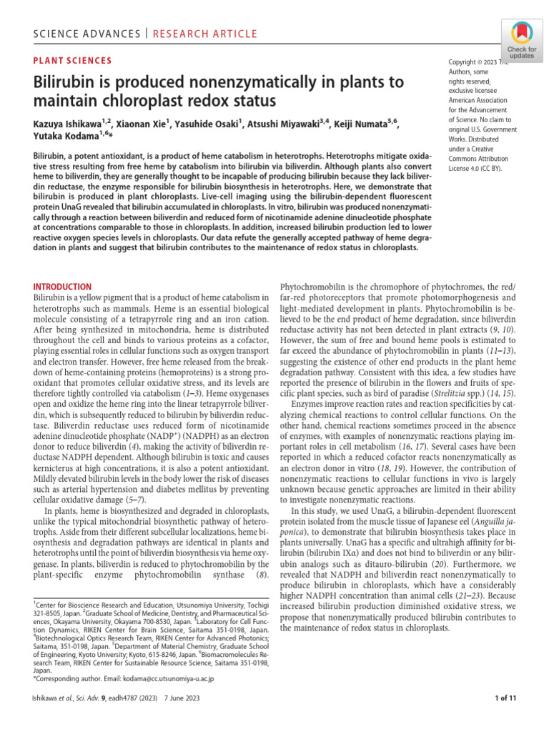 Sciadv Adh4787 | PDF | Nicotinamide Adenine Dinucleotide Phosphate ...