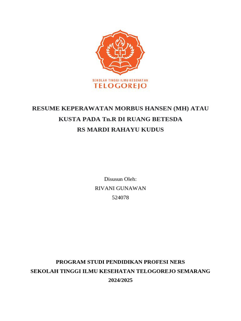 Resume Keperawatan MH (Mobus Hansen) | PDF