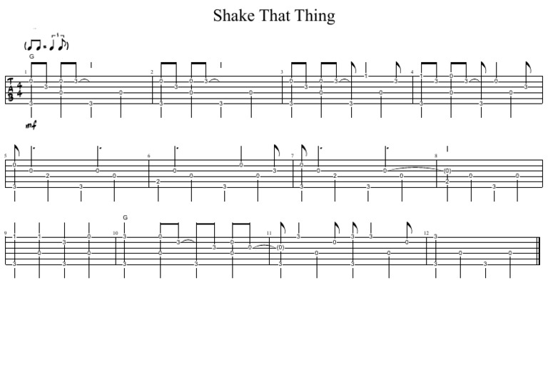 Shake That Thing | PDF