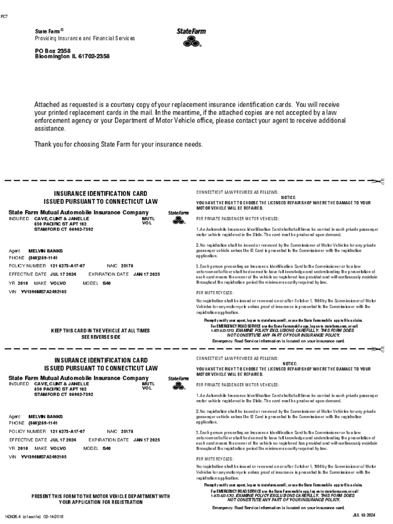 Auto Id Card | PDF | Vehicle Insurance | Insurance