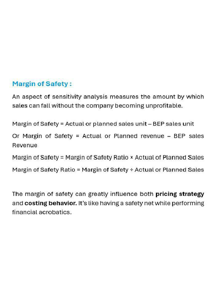Margin of Safety | PDF