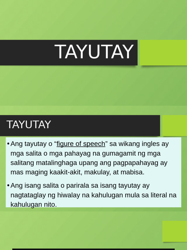 Tayutay New | PDF