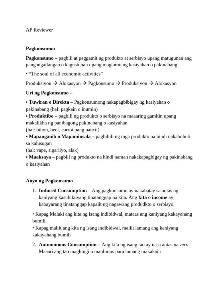 AP Reviewer G9Q2 | PDF