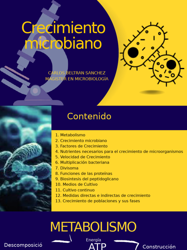 Crecimiento Microbiano | PDF | Las bacterias | Biología
