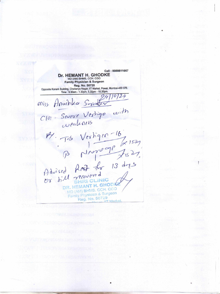Med Prescription | PDF