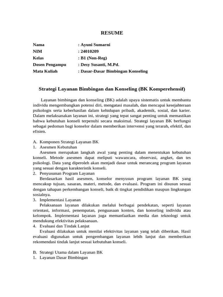 Resume DDBK Materi 7 | PDF