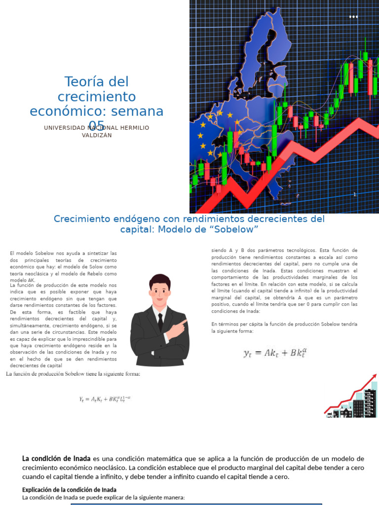 TEORÍA DEL CRECIMIENTO ECONÓMICO-SEMANA 05 | PDF | Crecimiento económico | Capital (economía)
