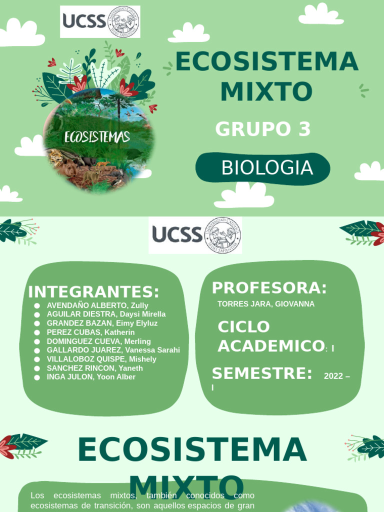 Ecosistema Mixto Pdf Ecosistema Humedal