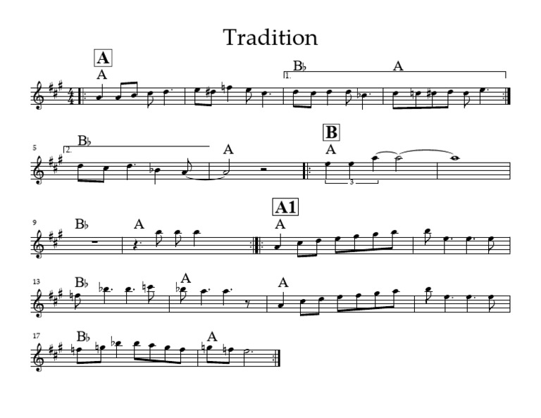 Tradition Eb Fiddler On The Roof | PDF